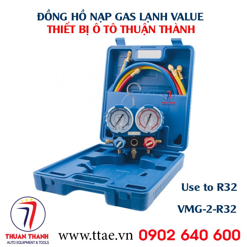 Đồng hồ nạp gas lạnh công nghiệp R32 Value VMG-2-R32